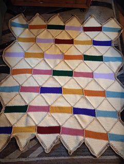 Ravelry: Scrappy Moss Stitch Hexagons pattern by Merry L. Murray