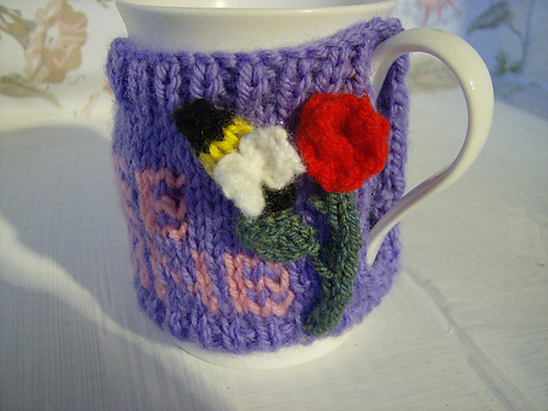 Ravelry: Bee Mine Mug Hug pattern by Abigail Orlando