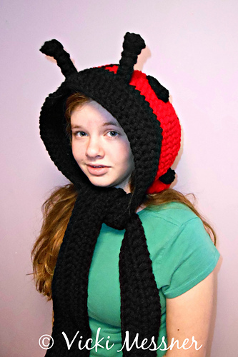 Ravelry: Jitterbug Ladybug and Bumblebee Scoodies pattern by Donna Knox