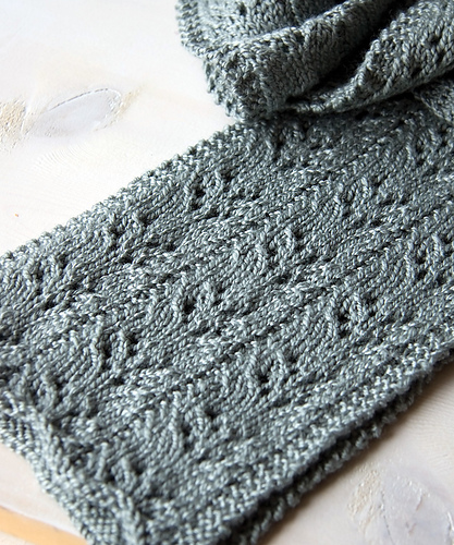 Ravelry: Branching Eyelet Scarf pattern by Megan Goodacre