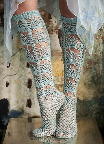 Ravelry: #13 Lace Stockings pattern by Shiri Mor