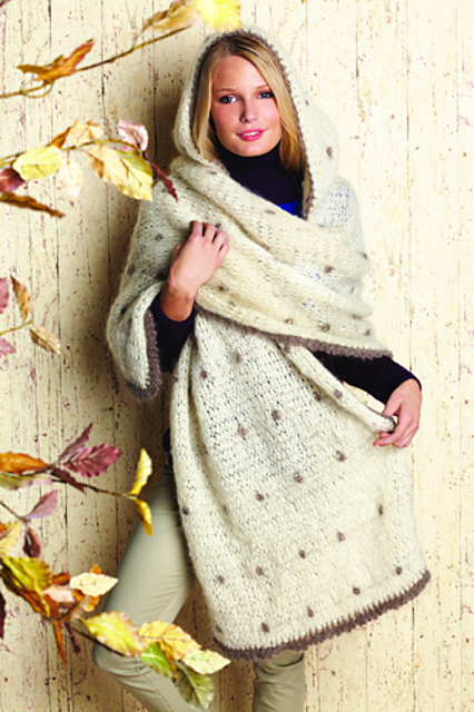 Ravelry: #20 Hooded Cape pattern by Ines Khoury