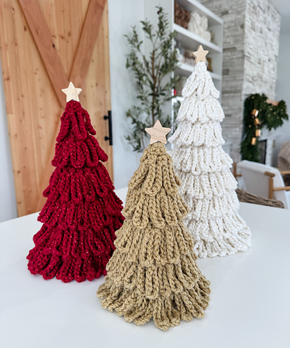 Ravelry: Bulky & Quick Loopy Trees pattern by MJ's Off The Hook Designs