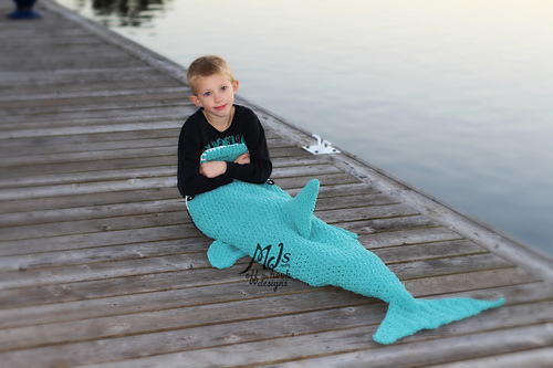 Ravelry: Soft & Cozy Dolphin Blanket pattern by MJ's Off The Hook Designs