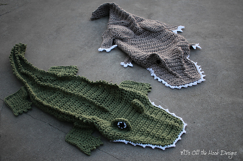 Ravelry: Bulky & Quick T-Rex Blanket pattern by MJ's Off The Hook Designs