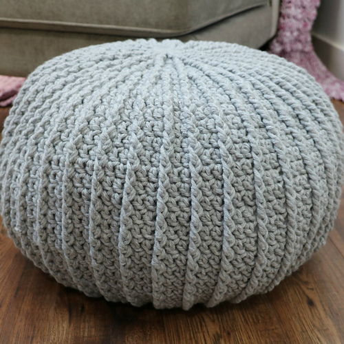 Ravelry: MJ's Textured Floor Pouf pattern by MJ's Off The Hook Designs