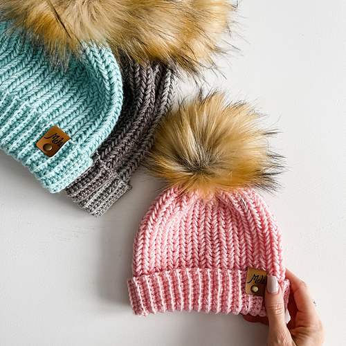 Ravelry: Heavenly Herringbone Hat pattern by MJ's Off The Hook Designs