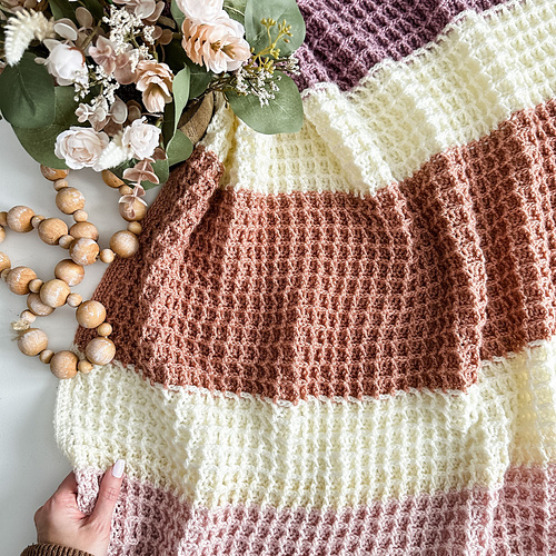 Ravelry: Waffle-icious Blanket pattern by MJ's Off The Hook Designs