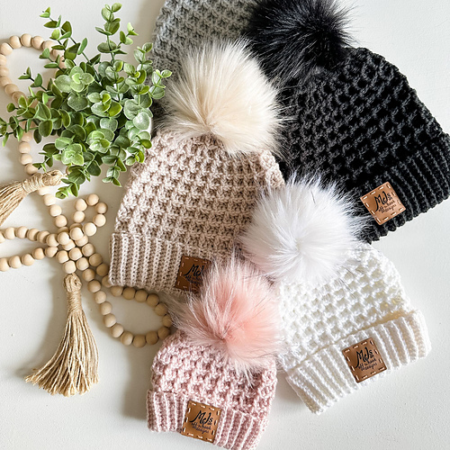 Ravelry: Waffle-icious Hat pattern by MJ's Off The Hook Designs