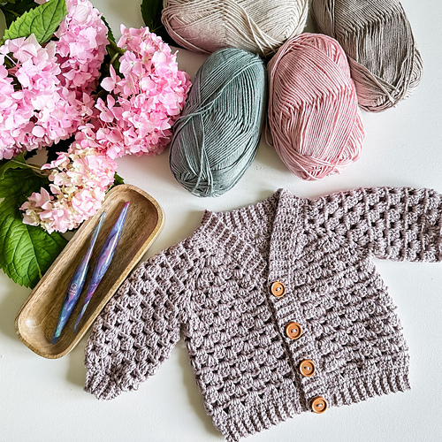 Ravelry: Mini Pop Cardigan pattern by MJ's Off The Hook Designs