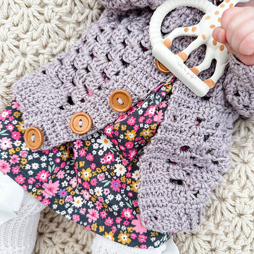 Ravelry: Mini Pop Cardigan pattern by MJ's Off The Hook Designs