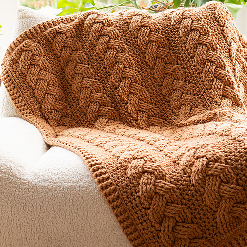 Ravelry: Cozy Cottage Cabled Throw pattern by MJ's Off The Hook Designs