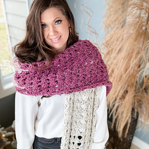Ravelry: Colour Block Granny Scarf pattern by MJ's Off The Hook Designs