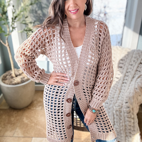 Ravelry: Peek-A-Boo Crop Cardigan pattern by MJ's Off The Hook Designs