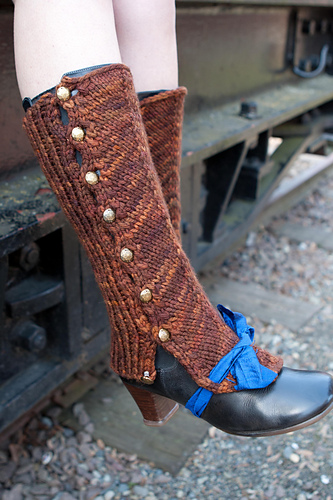 Ravelry: The Rivet Spats pattern by Katrina Elsaesser
