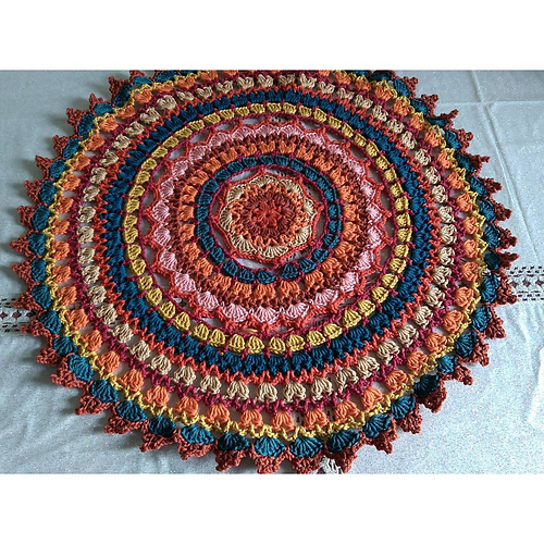 Ravelry: Autumn Spice Mandala Doily pattern by Elizabeth Ann White