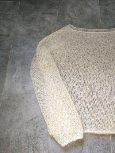 Ravelry: Fishbone sweater pattern by Natalie Totska