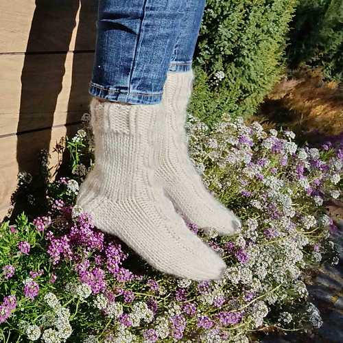 Ravelry: Chunky socks Mila pattern by Natalie Totska