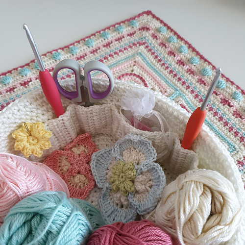 Ravelry: Organised Project Basket pattern by Joy Clements