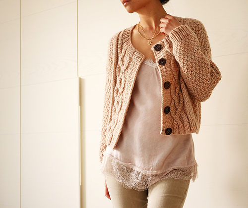 Ravelry: Love Cable Cardigan pattern by Minimi Knit Design