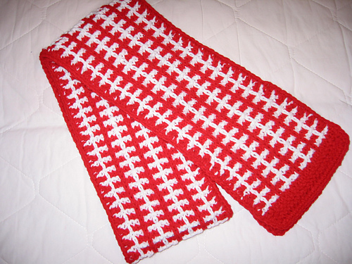 Ravelry: Hash Marks Scarf pattern by Sarah Burton