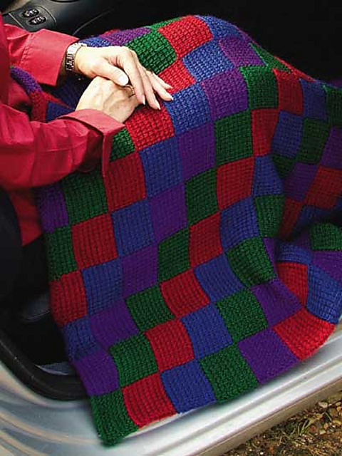 Ravelry: Checkerboard Lapghan pattern by Diane Poellot