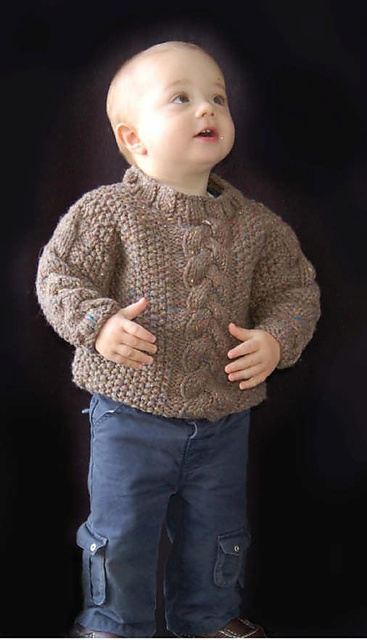 Ravelry: Childs Alternative Cable Pullover pattern by Yvette Silverman