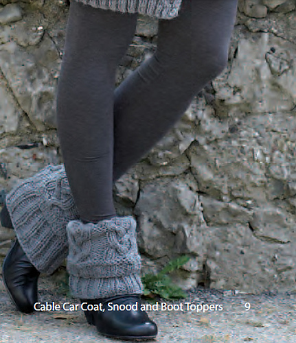 Ravelry: Cable Boot Toppers pattern by Bernat Design Studio