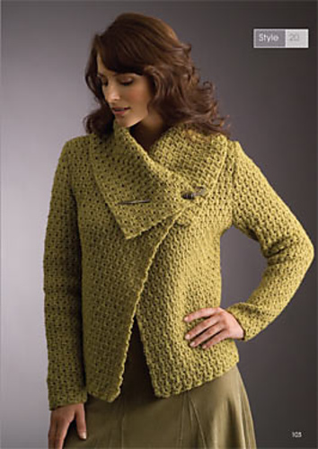 Ravelry: #20 Jacket With Cross Over Collar pattern by Patons Australia