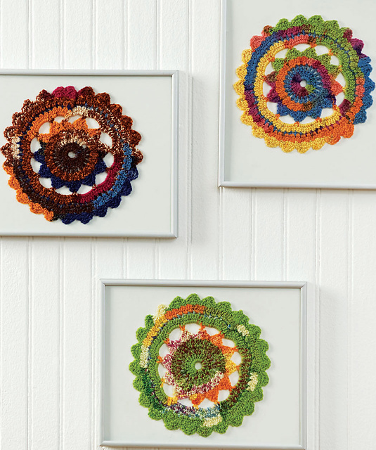Ravelry: Colorful Crochet Doilies pattern by Red Heart Design Team
