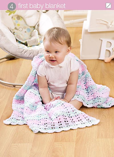 Ravelry: First Baby Blanket pattern by Brenda Stratton