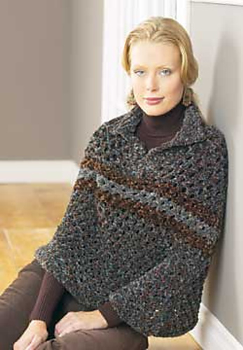 Ravelry: Striped Poncho pattern by Patons