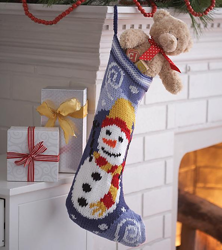 Ravelry: Snowman Stocking pattern by Bernat Design Studio
