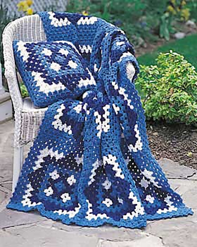 Ravelry: Blue White Afghan pattern by Bernat Design Studio