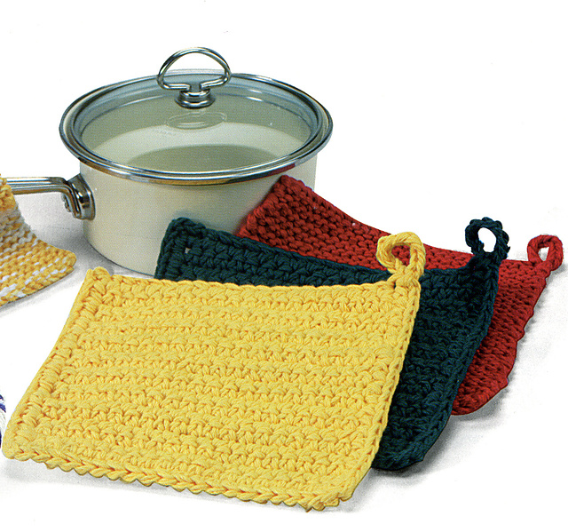 Ravelry: Pot Holder / Hot Pad (knit) pattern by Lion Brand Yarn
