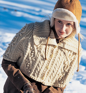 Ravelry: #14 Aran Cape pattern by Mari Lynn Patrick