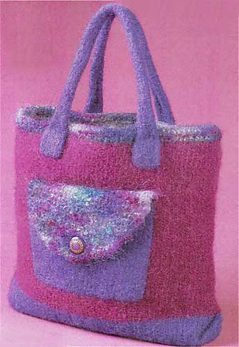 Ravelry: Felted Tote pattern by Linda Burt