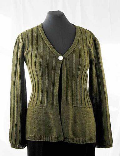 Ravelry: Flared Bottom V‐Neck Cardigan (1 button) pattern by Yvette ...