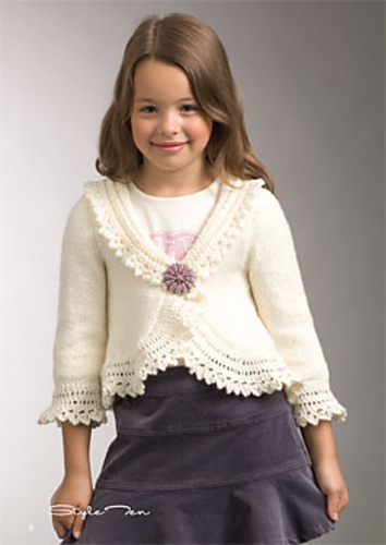 Ravelry: Lace Trimmed Wrap Jacket pattern by Patons Australia