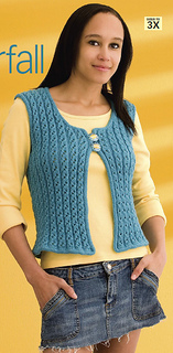 Ravelry: Waterfall Vest pattern by Chrissy Gardiner