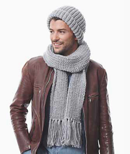 Ravelry: Men's Shaker Knit Hat pattern by Bernat Design Studio