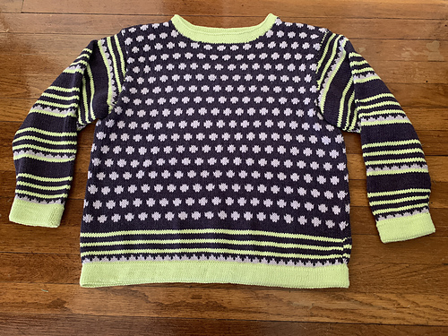 Ravelry: 50-19 Sweater with dots pattern by DROPS design