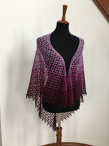 Ravelry: One Row Shawl pattern by PurpleIguana