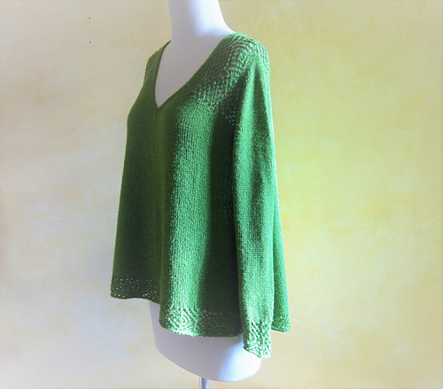 Ravelry: GINGA TOP - winter sky pattern by Yoko Johnston