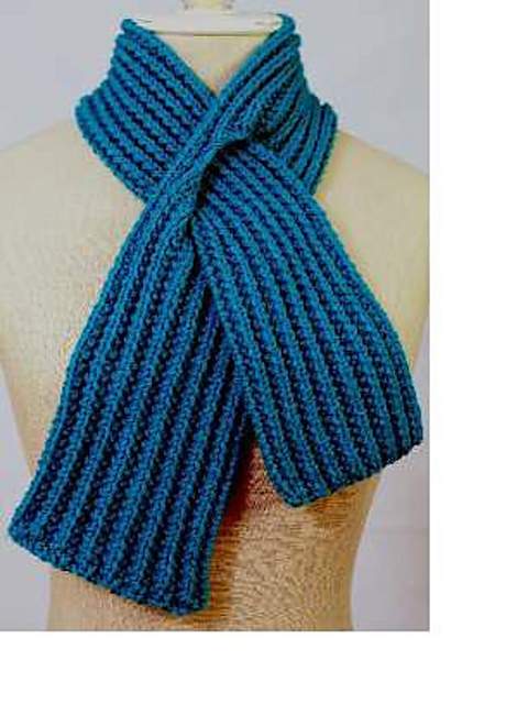 Ravelry: Mistake Ribbed Buttonhole Scarf pattern by Laurie Gonyea