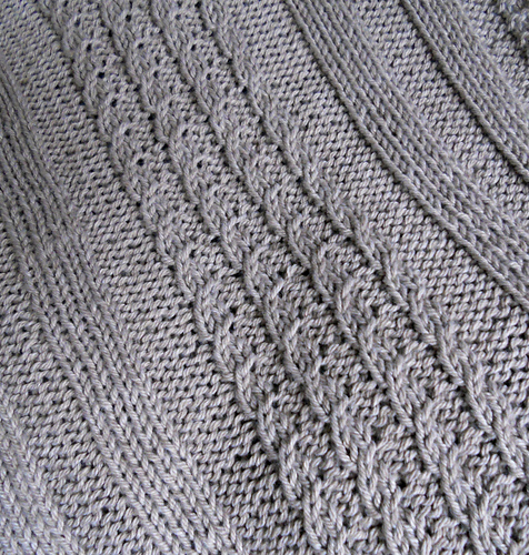 Ravelry: Michelle's Mini Cables and Rib Baby Blanket pattern by ...