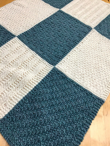 Ravelry: Textured Squares Baby Blanket pattern by Michelle Kupfer
