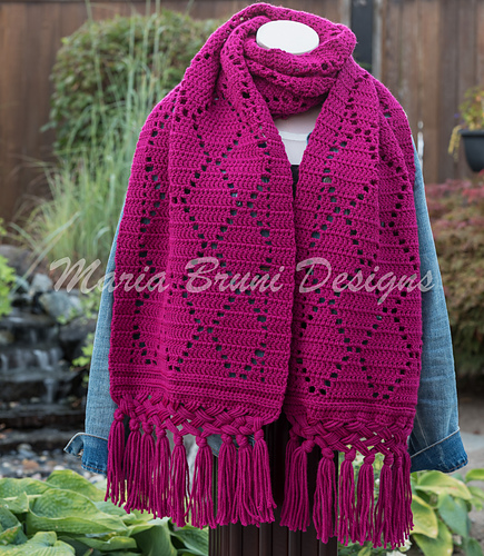 Ravelry: Paragon Shawl Scarf pattern by Maria Bruni