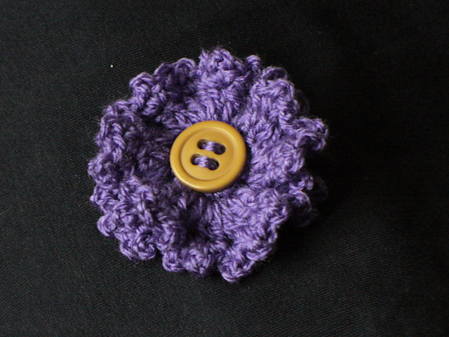 Ravelry: Frilled flower corsage pattern by Molly Vaughan