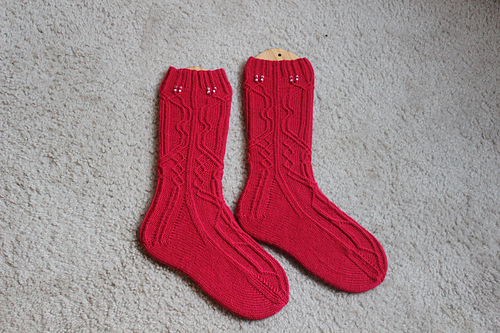 Ravelry: Finish Line Socks pattern by Lisa Adcock